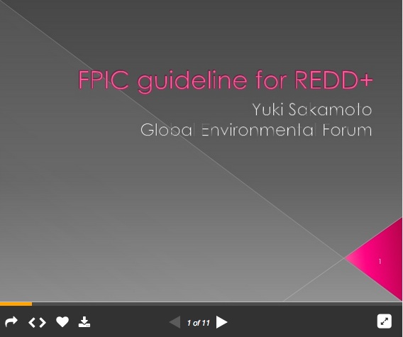 FPIC guideline for REDD+ - CIFOR-ICRAF Knowledge