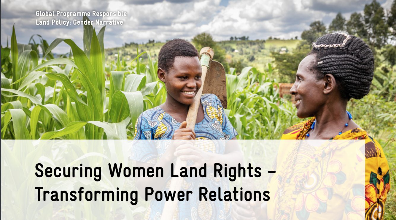 Securing women land rights by transforming power relations