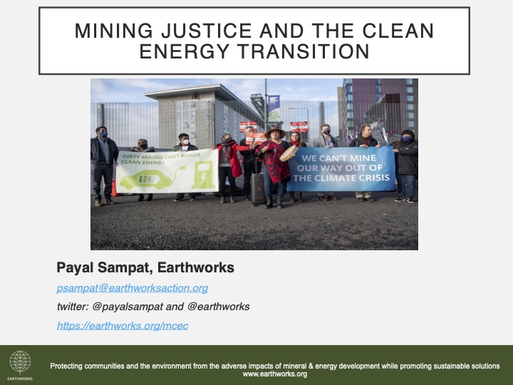 Mining justice and the clean energy transition