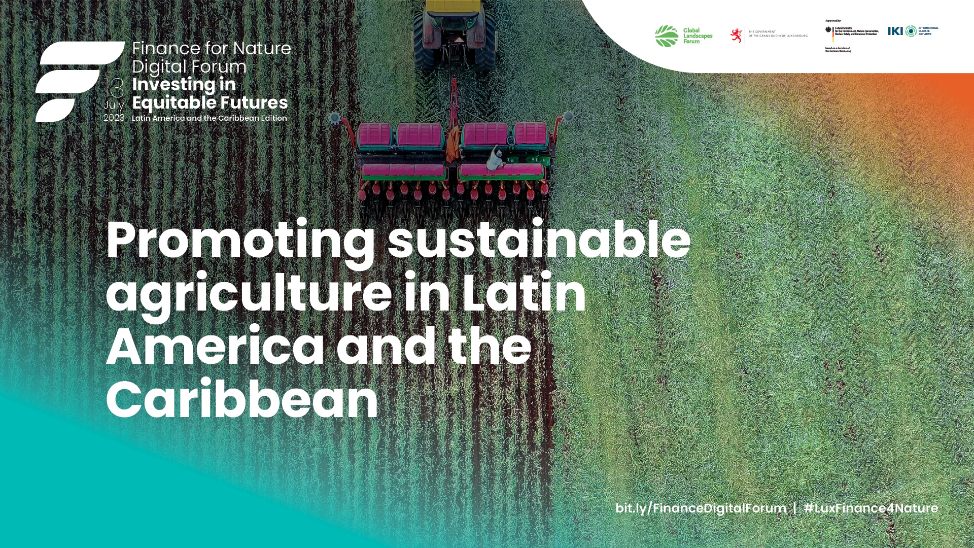Finance for Nature Digital Forum: Promoting sustainable agriculture in ...