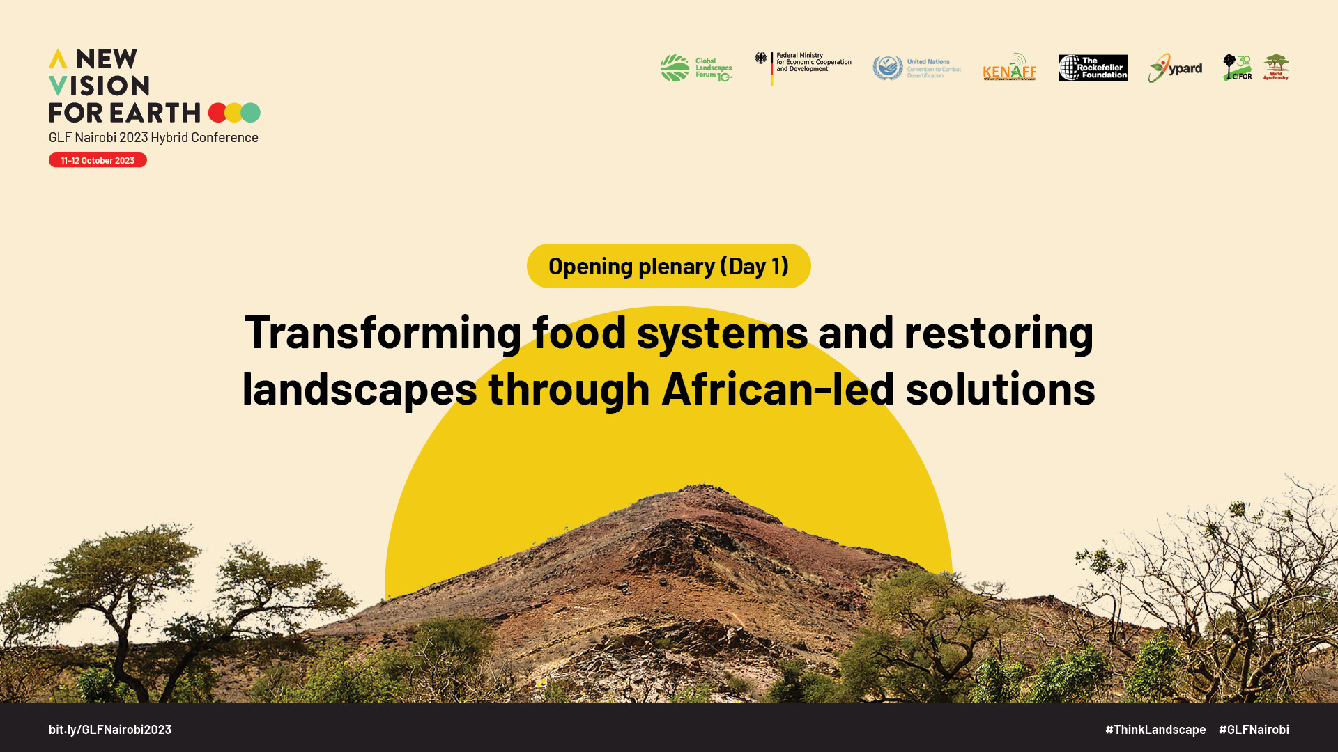 Opening plenary: Transforming food systems and restoring landscapes ...